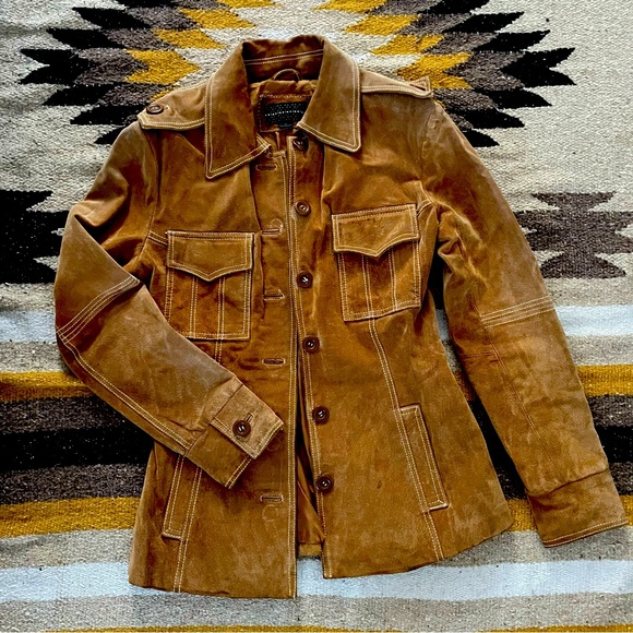 no brand | Jackets & Coats | Vintage Tan Suede Jacket | Poshmark